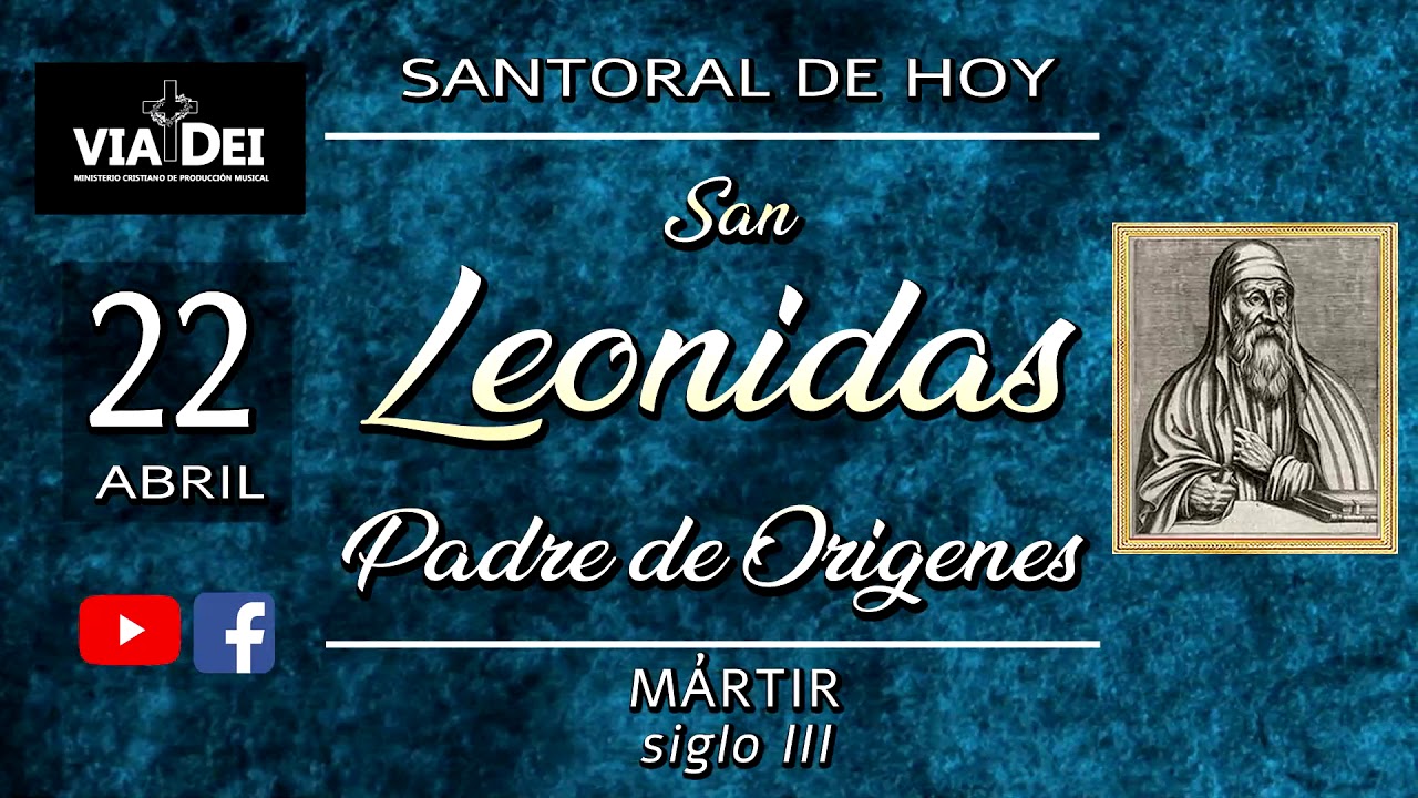 SAN LEONIDAS PADRE DE ORIGENES - YouTube