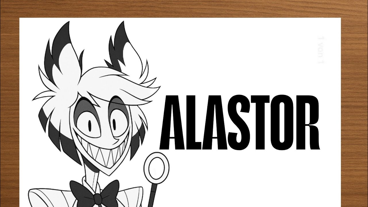 How to Draw Alastor from the Hazbin Hotel / How to Draw - YouTube