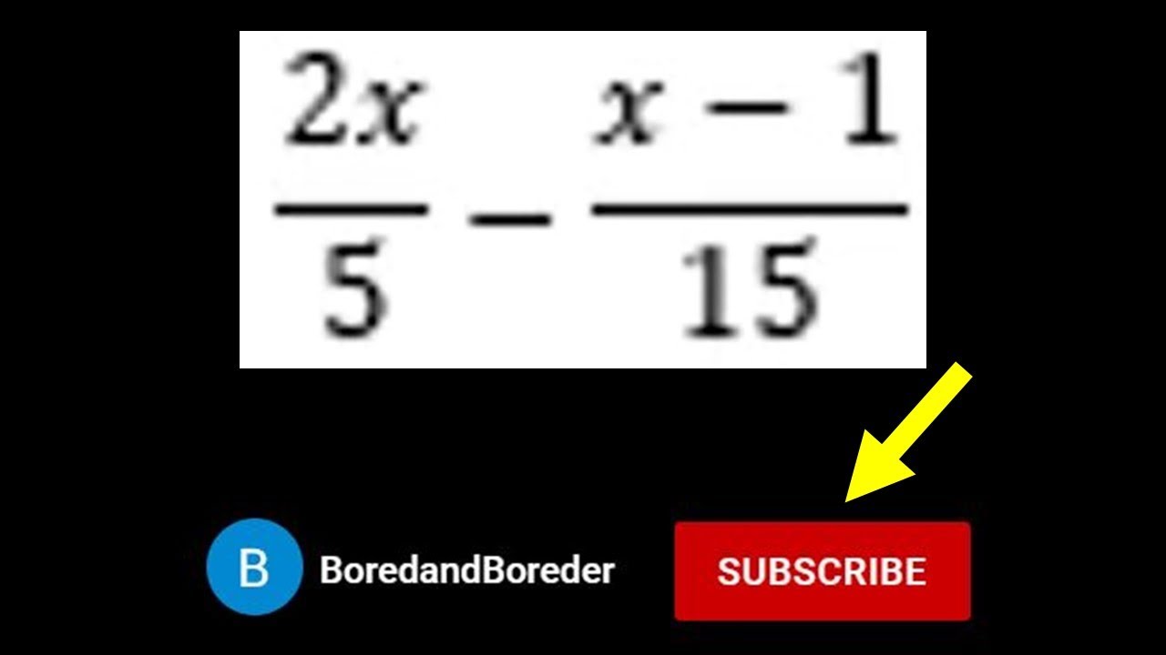  2x 5 x 1 15 YouTube