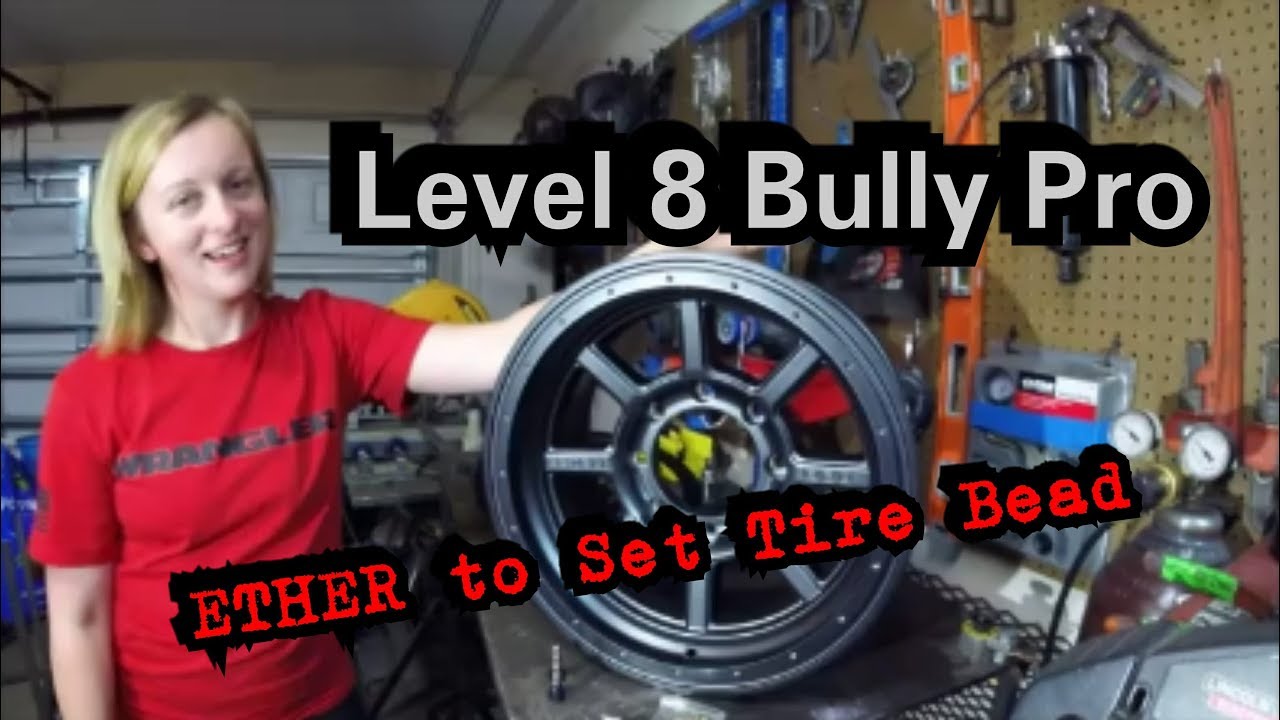 Mounting 42s w/ ETHER on Level 8 Bully Pro Wheels - YouTube