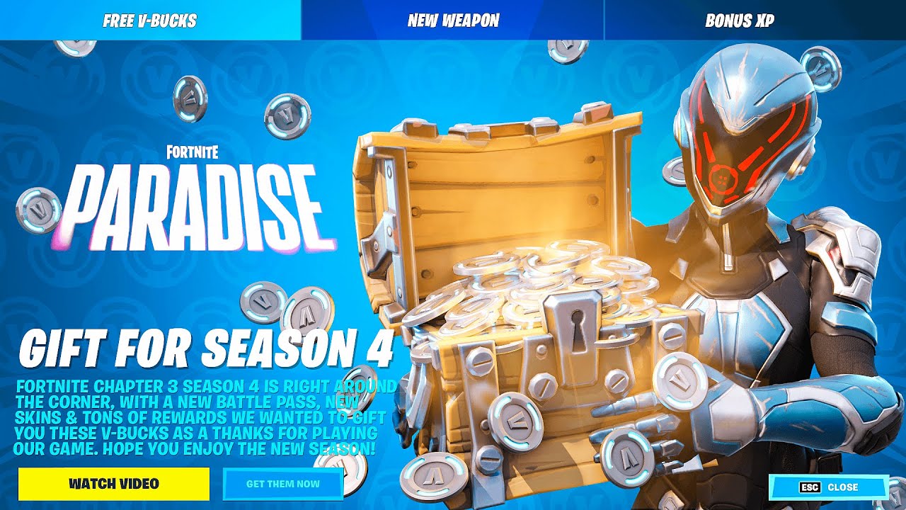 FORTNITE is GIVING EVERYONE V-BUCKS! - YouTube