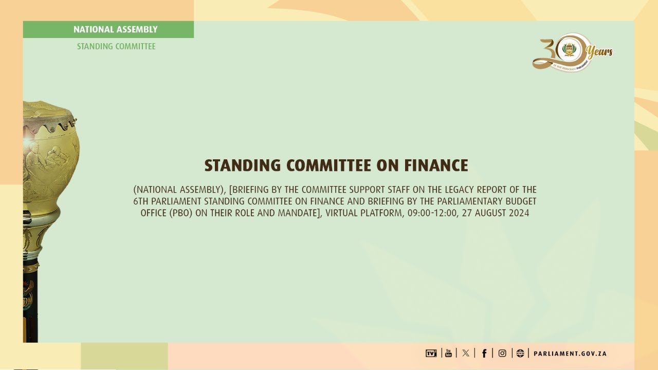 Standing Committee on Finance, 27 August 2024 - YouTube