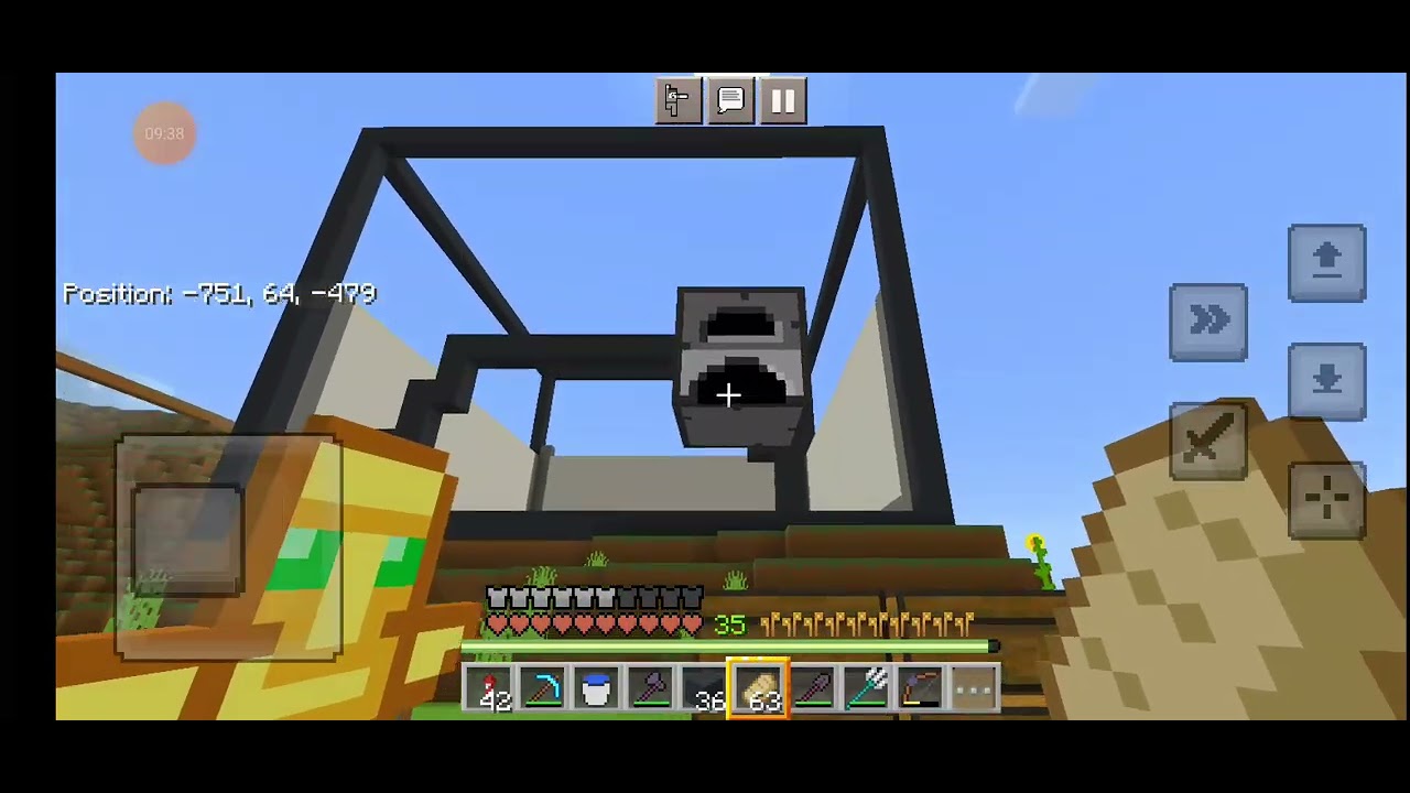 I built a big furnace in my survival world - YouTube