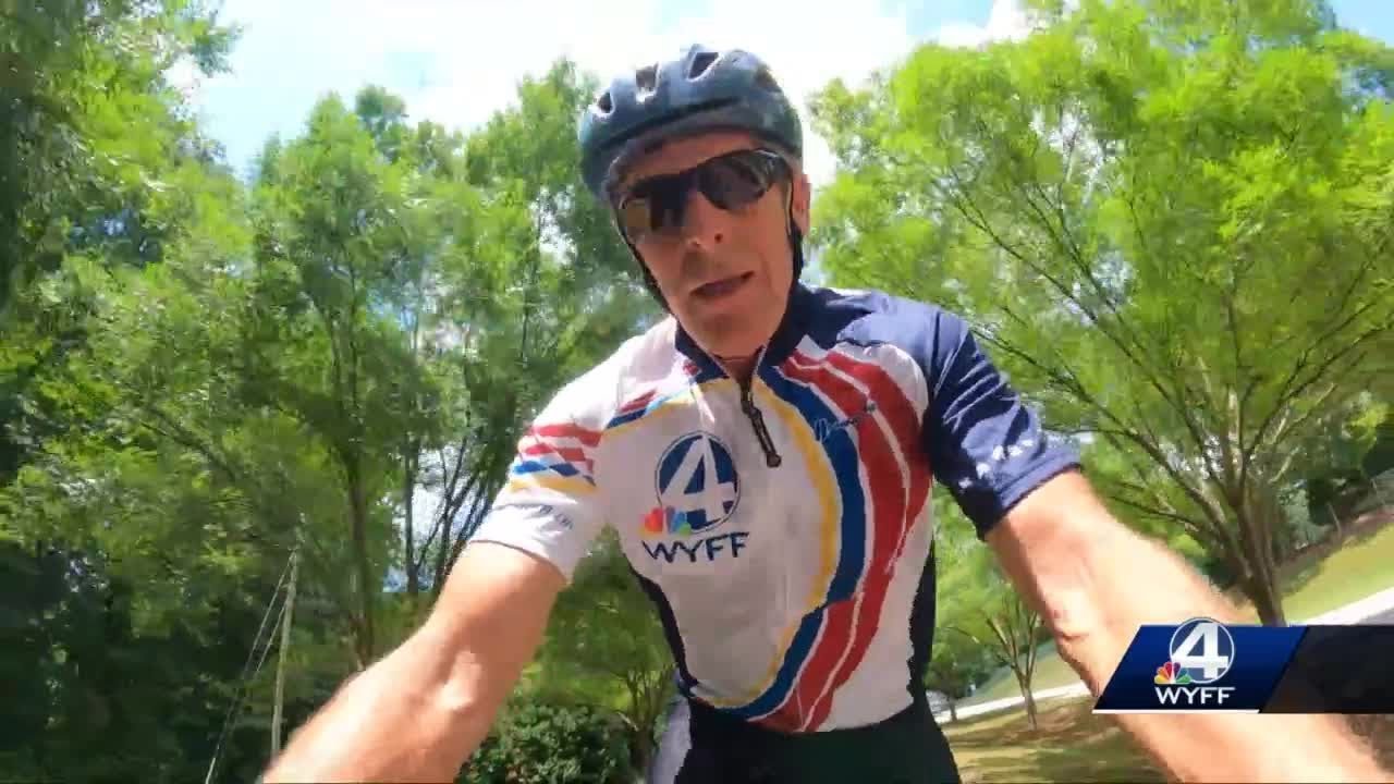 WYFF News 4’s Geoff Hart prepares for the Ride to End Alzheimer’s - YouTube