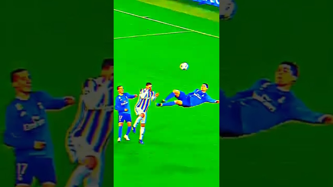 Cristiano Ronaldo Rabona cross and bicycle kick goal - YouTube