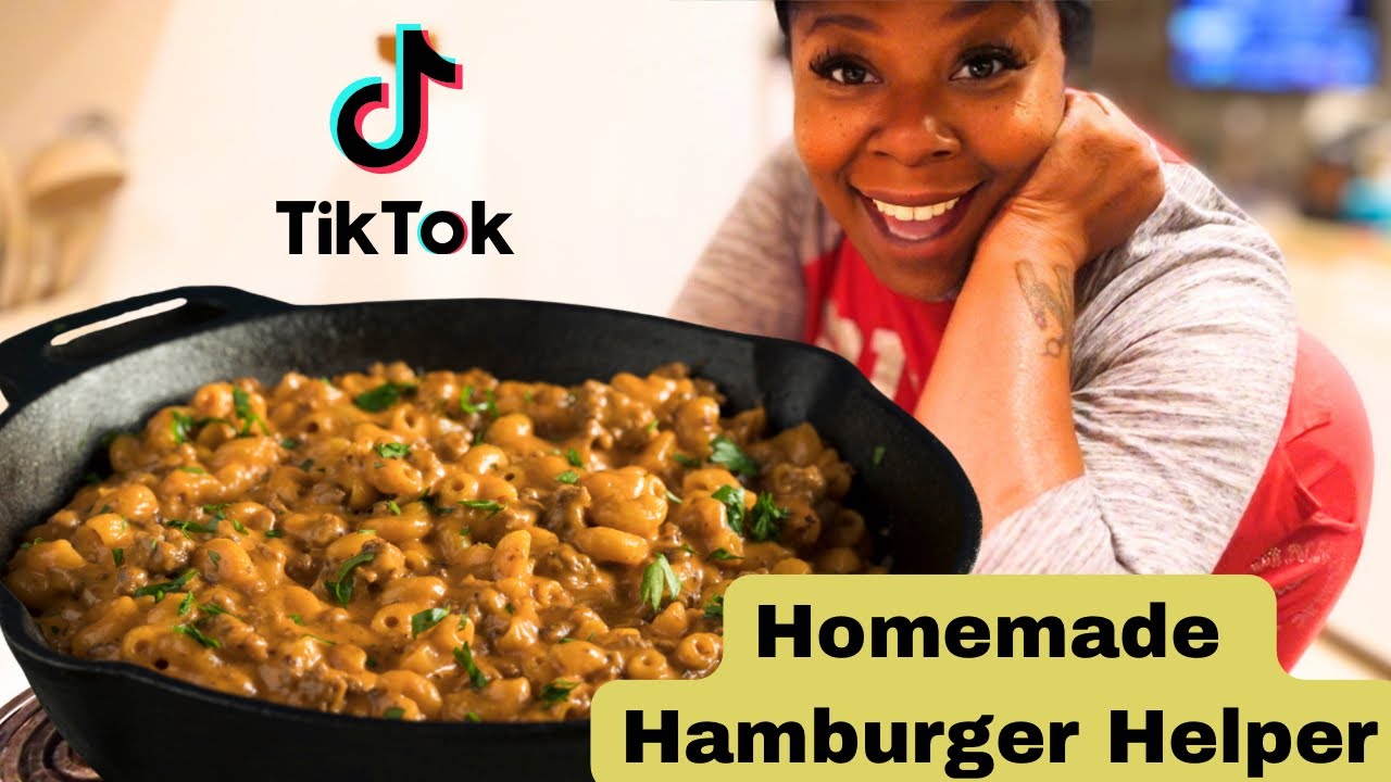 Making the Tik Tok Viral Homemade Hamburger Helper - YouTube