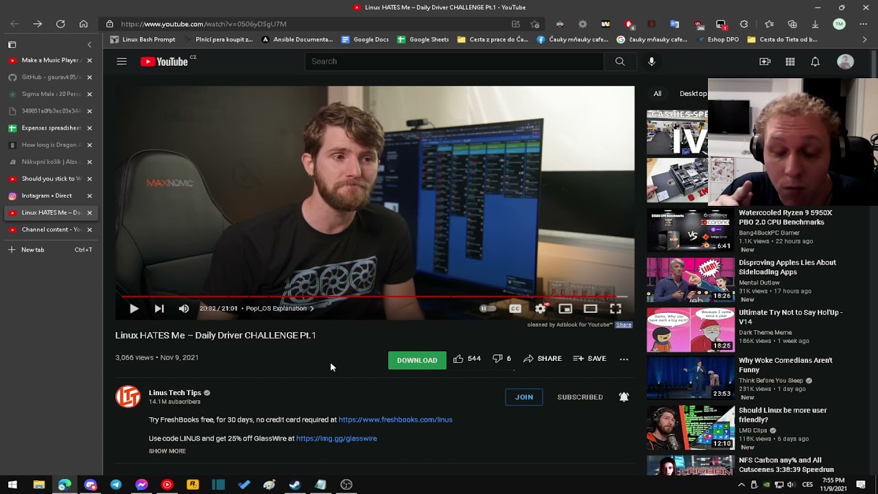 My response to LTTs Linux Daily Driver challenge. - YouTube