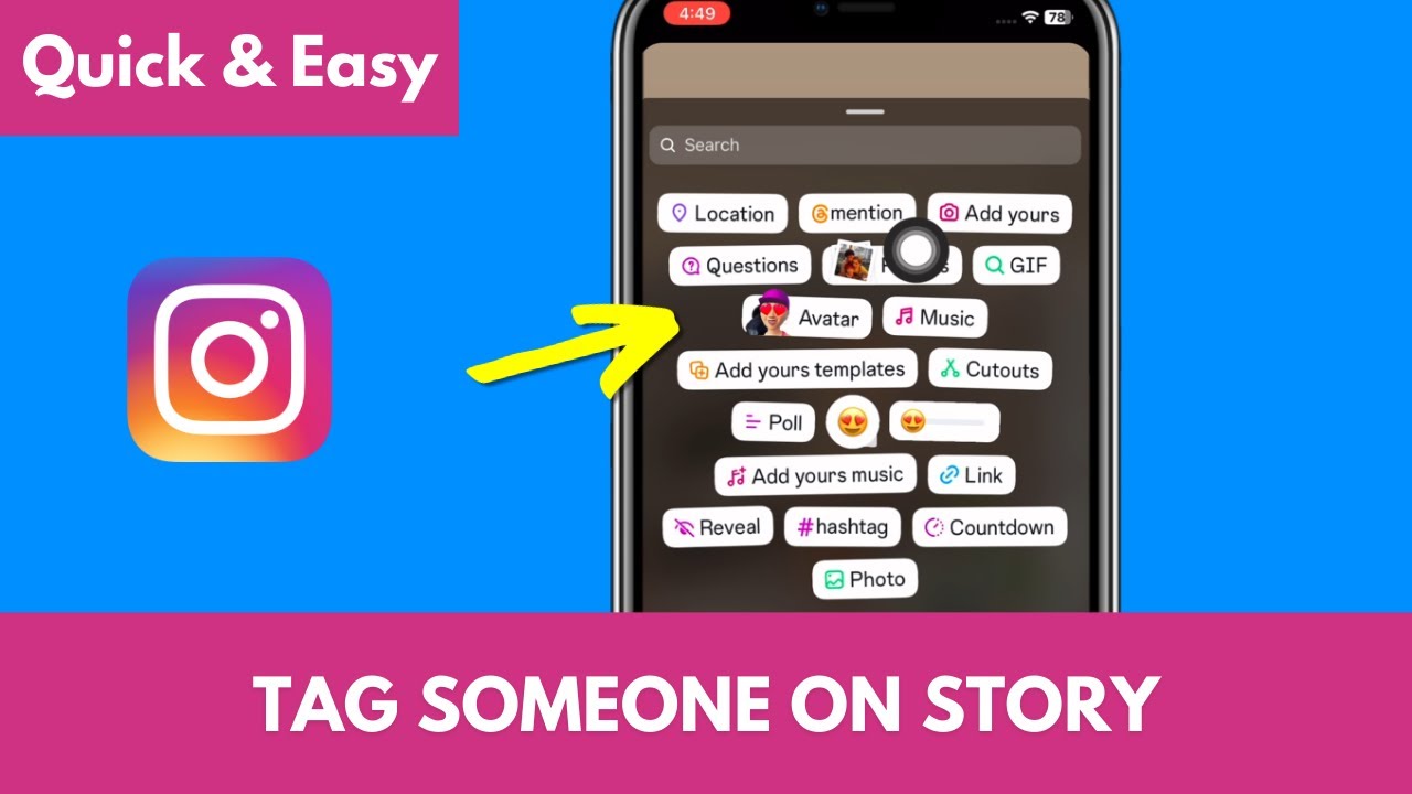 How to TAG SOMEONE on Instagram STORY - YouTube