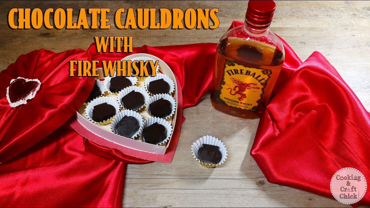 Chocolate Cauldrons filled with Fire Whisky : Chocolate Whisky Truffles ...
