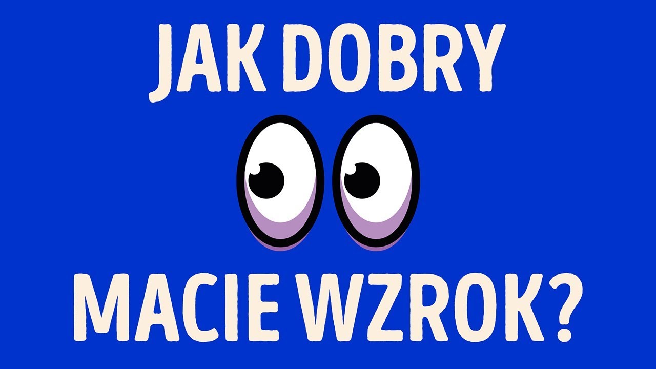 Szybki test wzroku na kolorowo - YouTube
