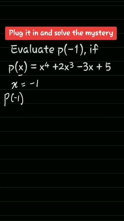 How to evaluate a function by substituting a given value for the variable. #substitution #maths ...