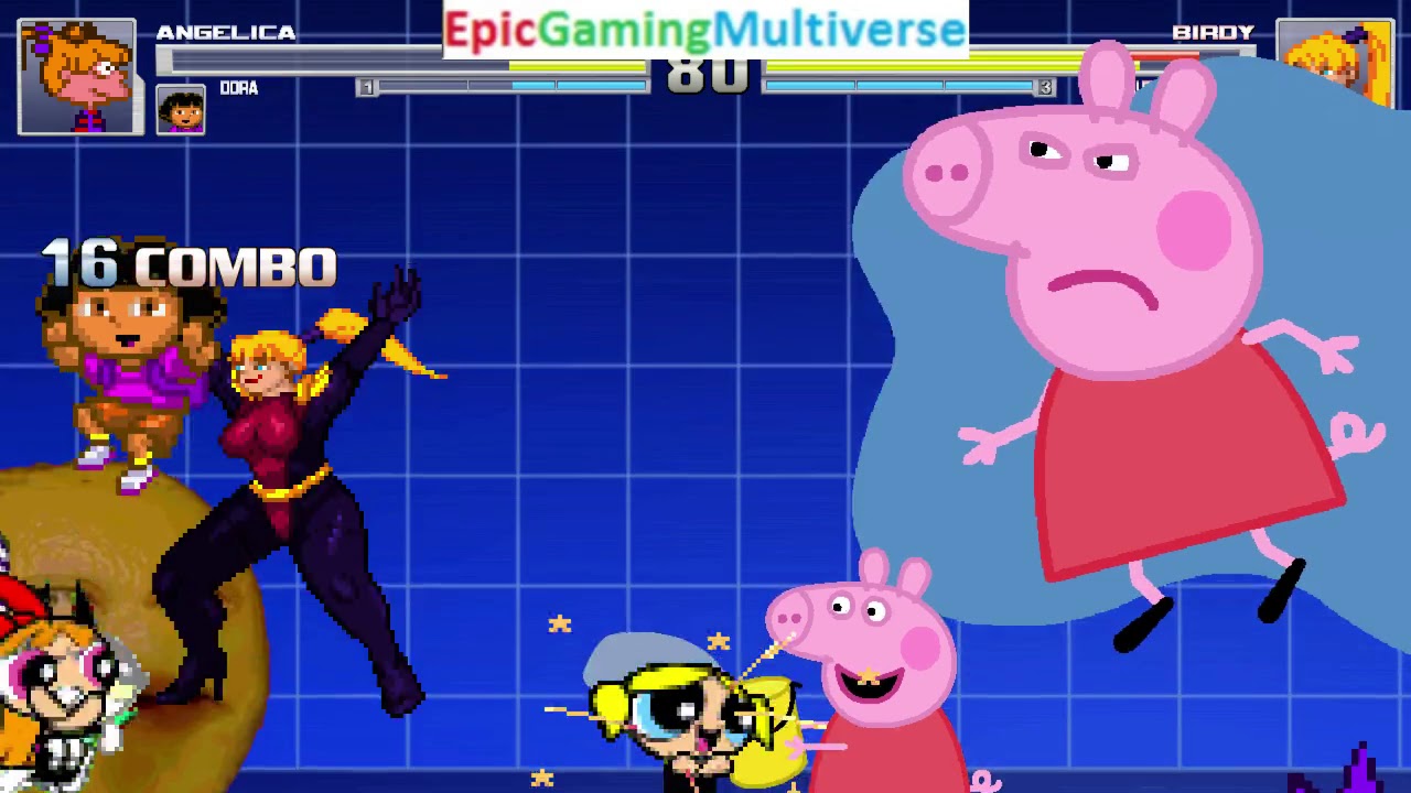 Nick Jr. Characters (Peppa Pig And Dora) VS Birdy And The Powerpuff ...