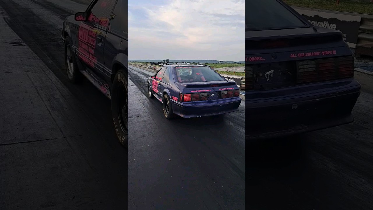 Fox body Mustang drag racing! I29Dragway Friday night test and tune # ...
