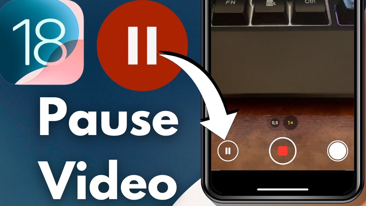 How To Pause A Video While Recording On iPhone [iOS 18] - YouTube