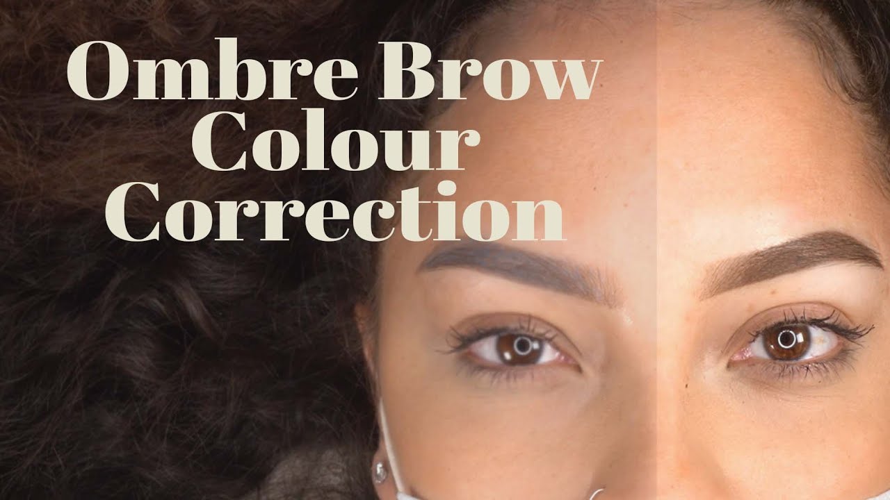 Ombré Powder Brow Colour Correction - YouTube