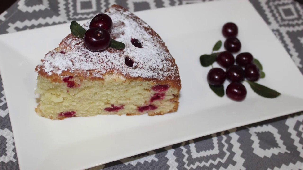 Vişnəli Piroq Resepti .Vişnəli Keks Resepti. Pambıq kimi yumuşaq ...