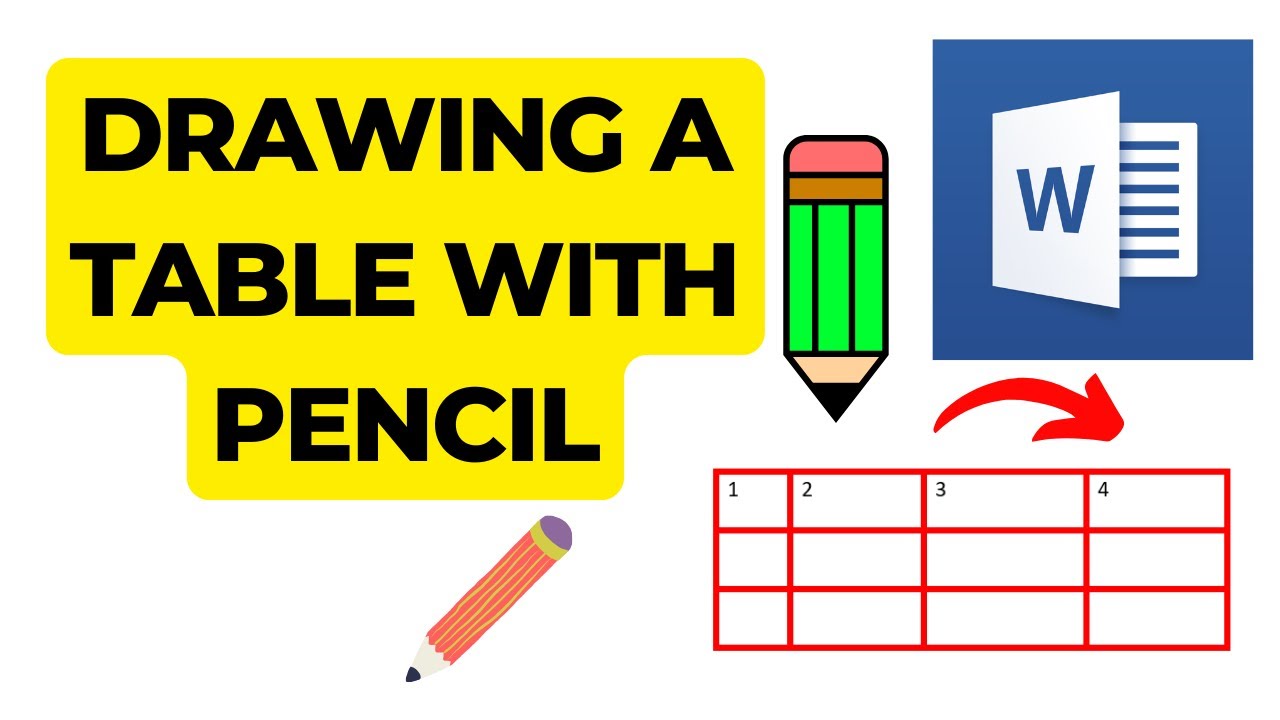 How To Draw A Table In Microsoft Office Word Using A Pencil Draw A How To Draw A Table In Microsoft Office Word Using A Pencil Draw A