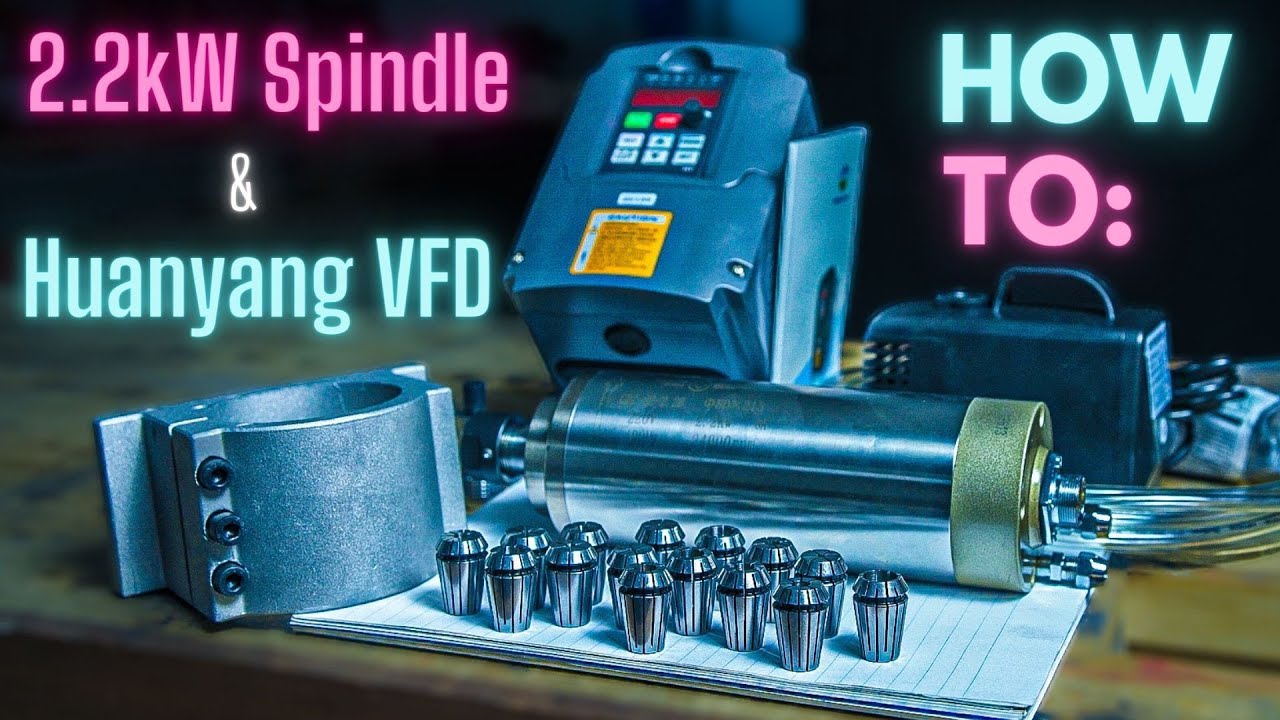 2.2kW Chinese Spindle & HY VFD Setup/Testing - YouTube