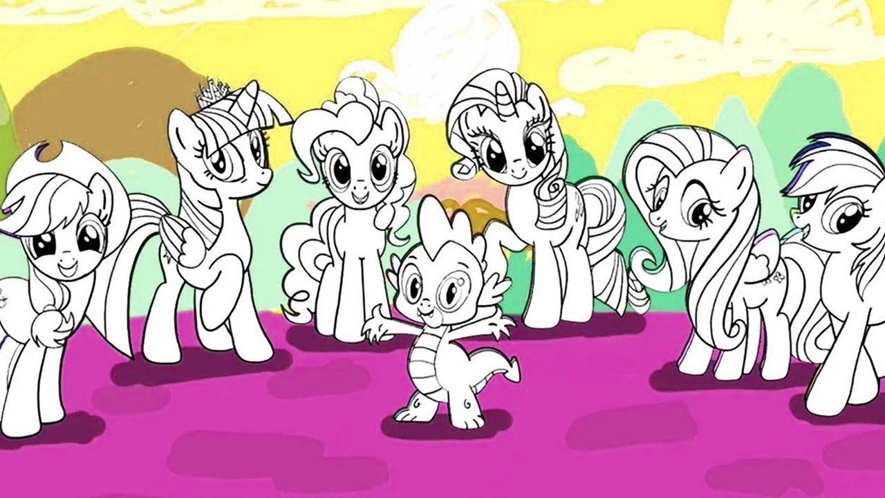 MLP My little pony Coloring - YouTube