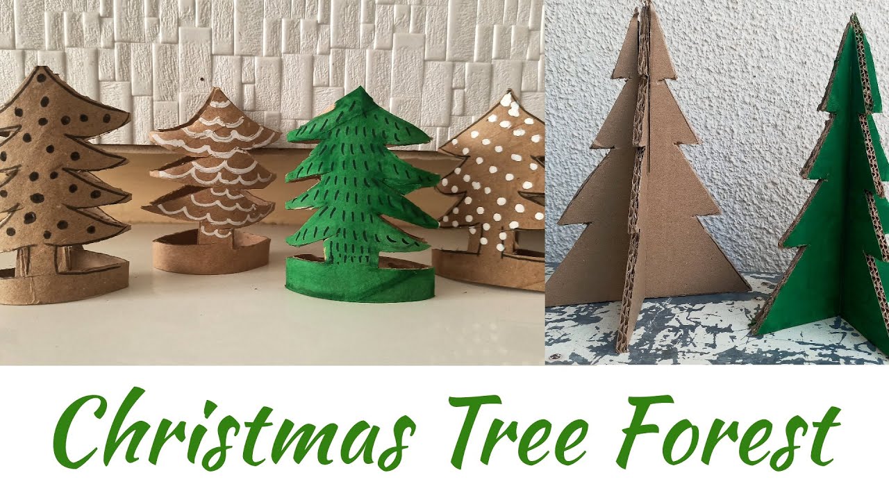 Christmas Tree Forest | Table setting styling for Christmas | DIY ...