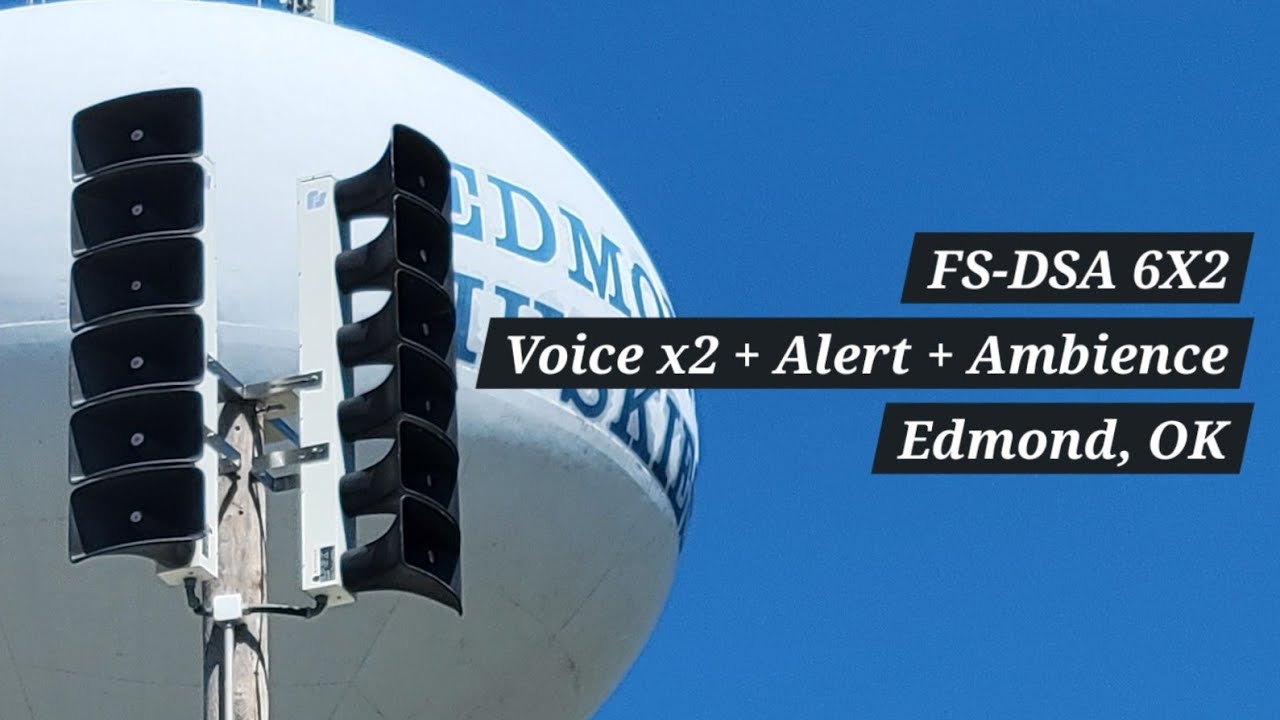 FS-DSA 6x2 Siren Test | Edmond, OK - YouTube
