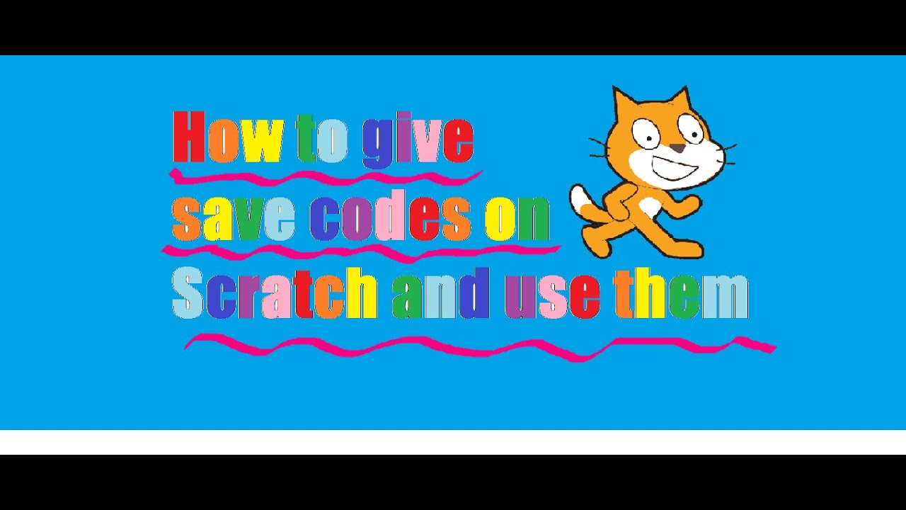 How to give codes on scratch and how to use them - YouTube