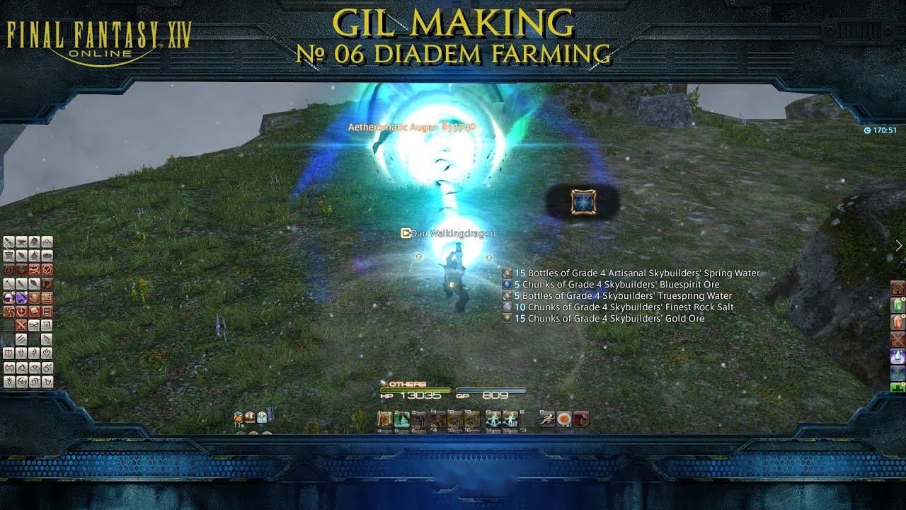 FF14 Making Gil: ep.06 diadem farming - YouTube