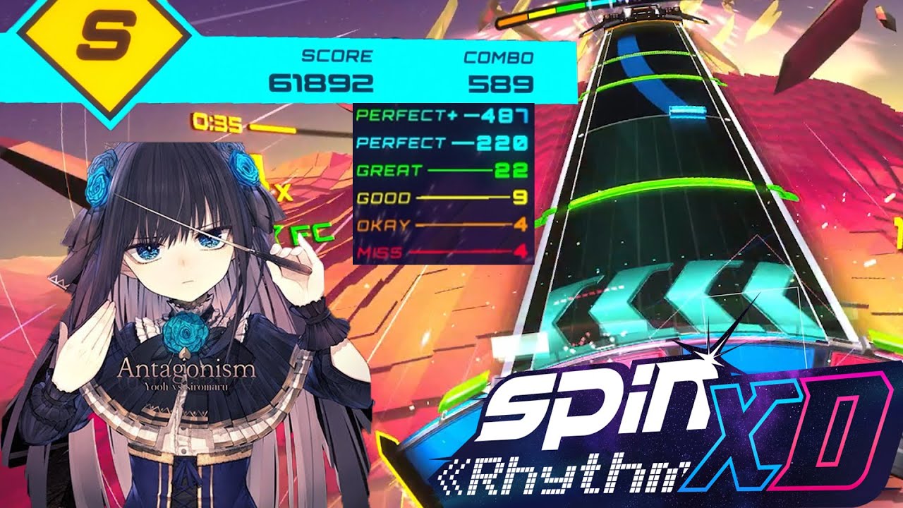 Spin Rhythm XD- Antagonism by Yooh vs. Siromaru (custom chart)- XD ...