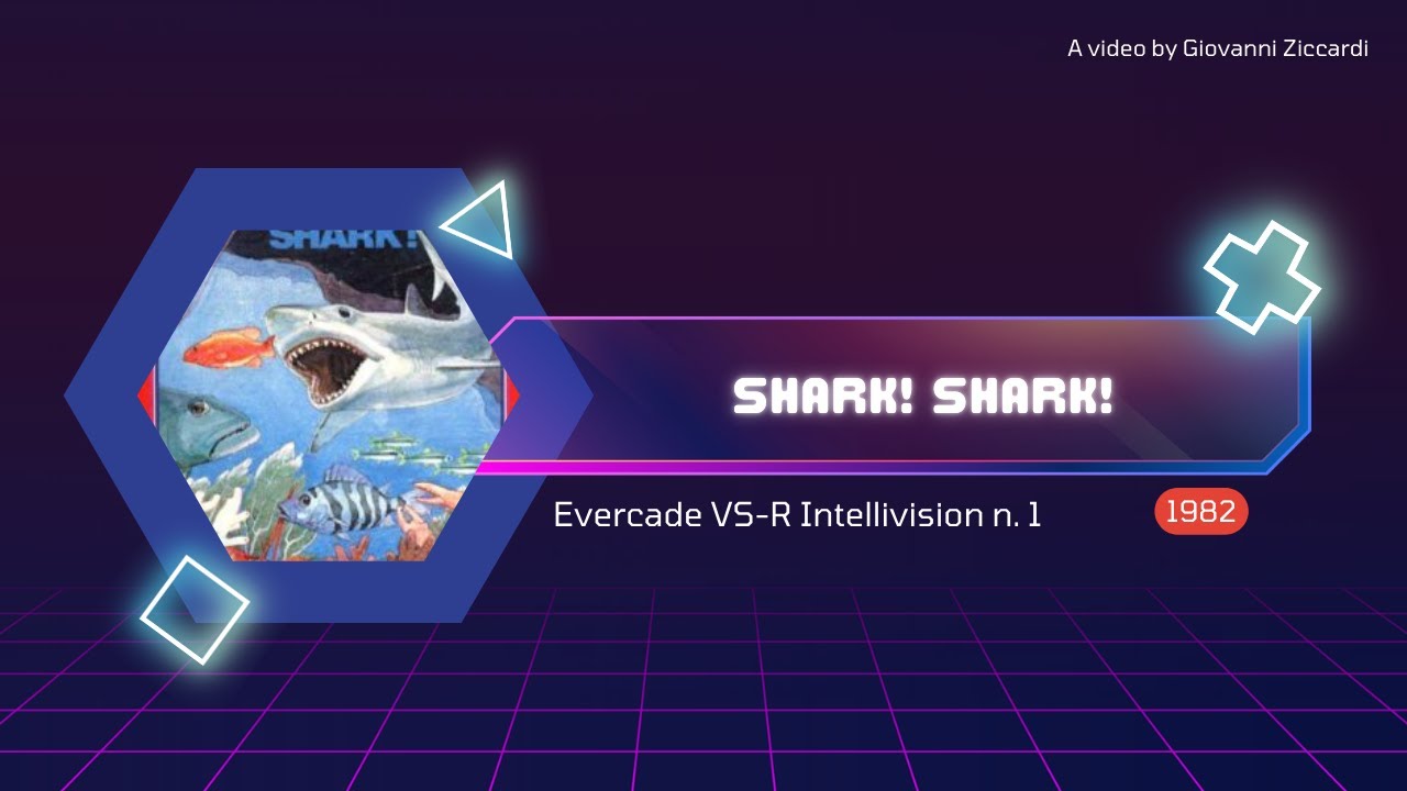 The "Shark! Shark!" Intellivision videogame played on Evercade VS-R ...