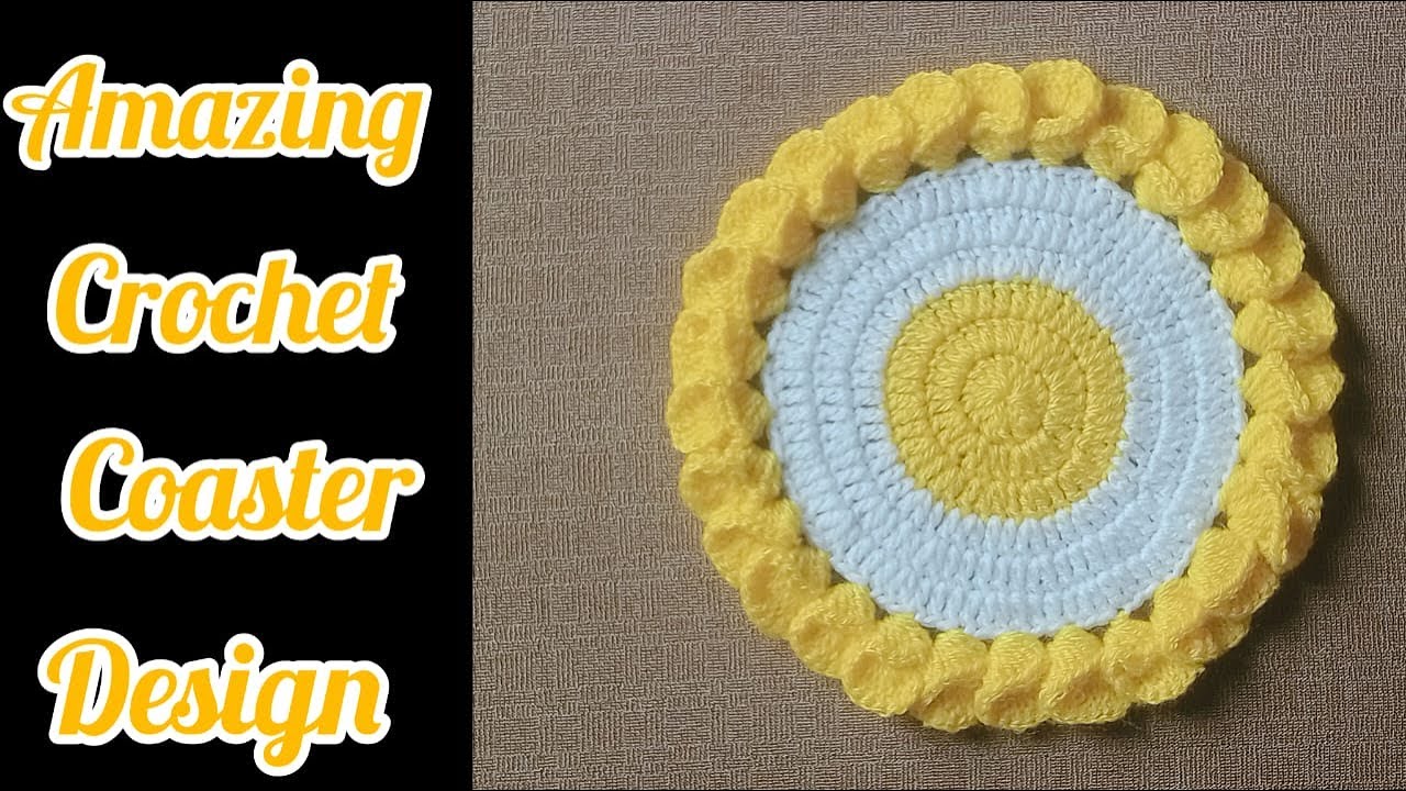 How to make crochet coaster | crochet coasters for beginners - YouTube