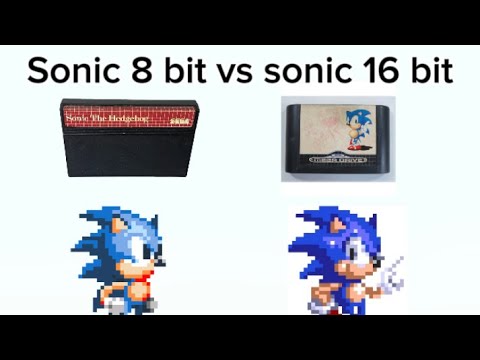 Sonic 8 bit on mastersystem vs sonic 16 bit on megadrive - YouTube