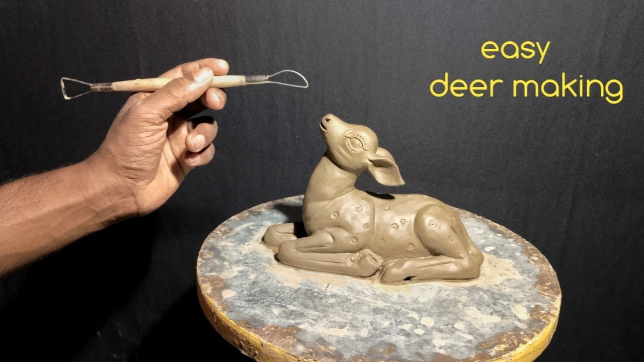 How to make deer with clay / deer making with clay / mitti ka deer ...