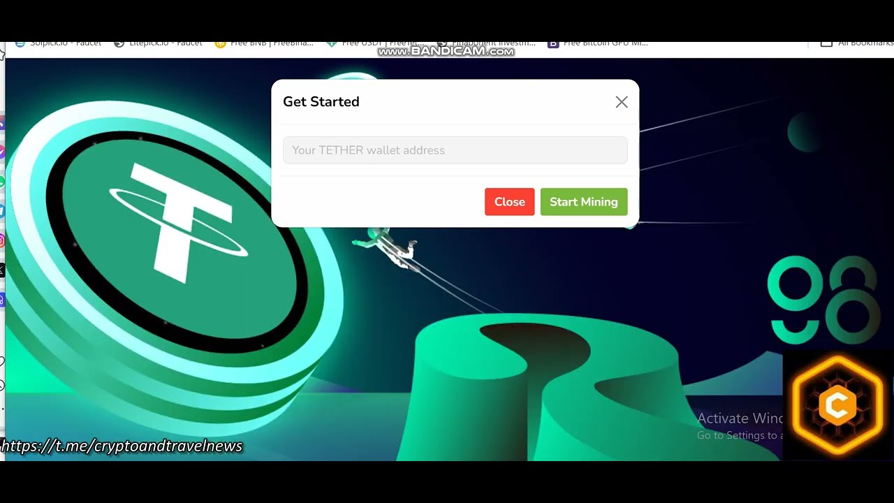 Free USDT mining with 5 GH/s bonus in usdtmining.biz site registration and full tutorial - YouTube