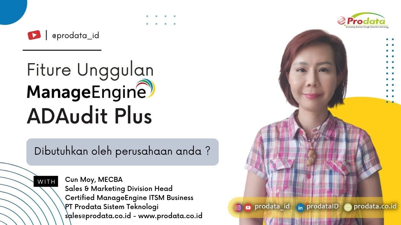 Fiture Unggulan ManageEngine ADAudit Plus from Prodata part 2 - YouTube