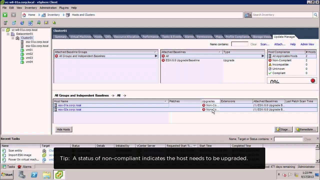 Upgrading a vSphere Host Using vSphere Update Manager (vSOM) - YouTube