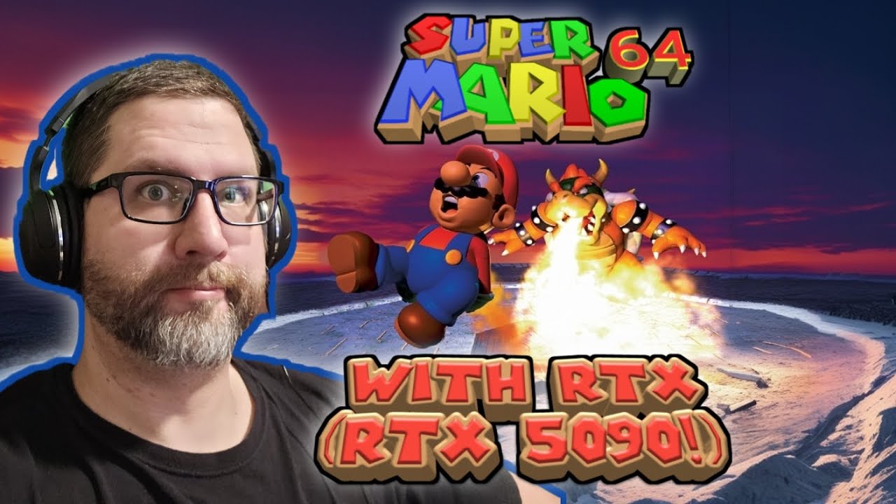 Super Mario 64 with RTX Raytracing!? (RTX 5090) - YouTube
