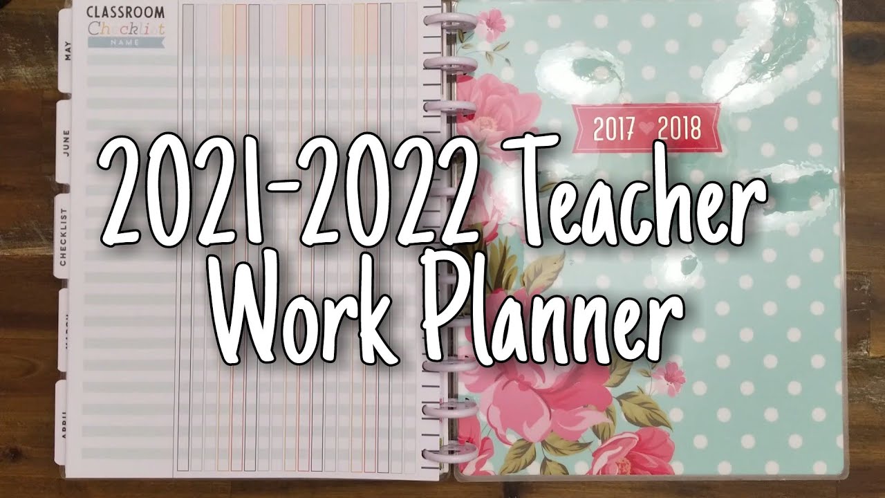 2021-2022 Teacher Work Planner | Big Vertical Happy Planner | Part 1 ...