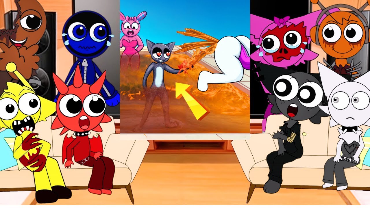 Sprunki Incredibox Simon react to SUS Themselves/TikToks/Memes # 15 ...