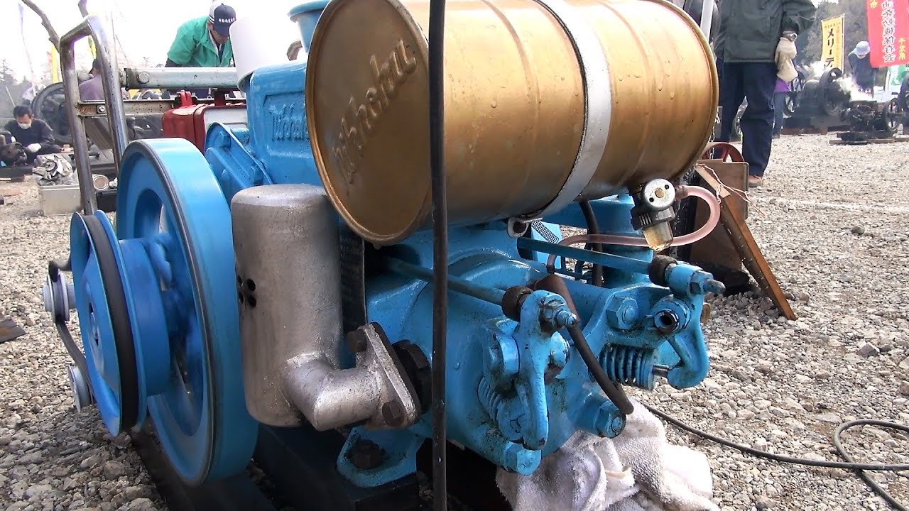 Old Engines in Japan 1950s NIKKOKU Engine Type 3B 6hp part 2 - YouTube