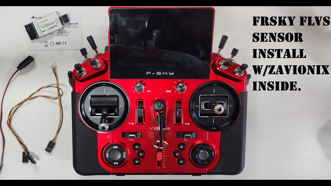 Frsky FLVS Sensor Install w/Zavionix inside - YouTube