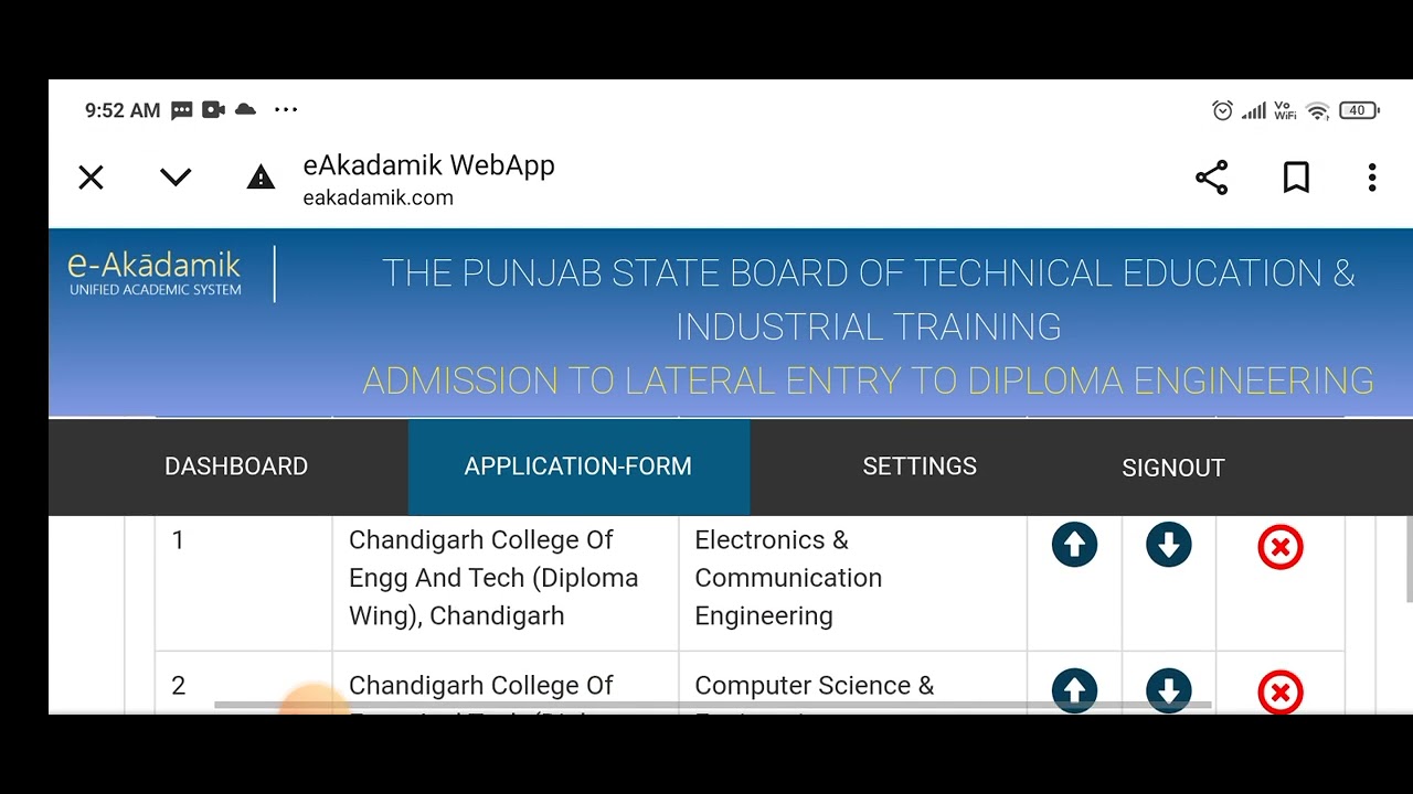 Choice filling PSBTE 2024 | psbte diploma admissions 2024 | diploma ...