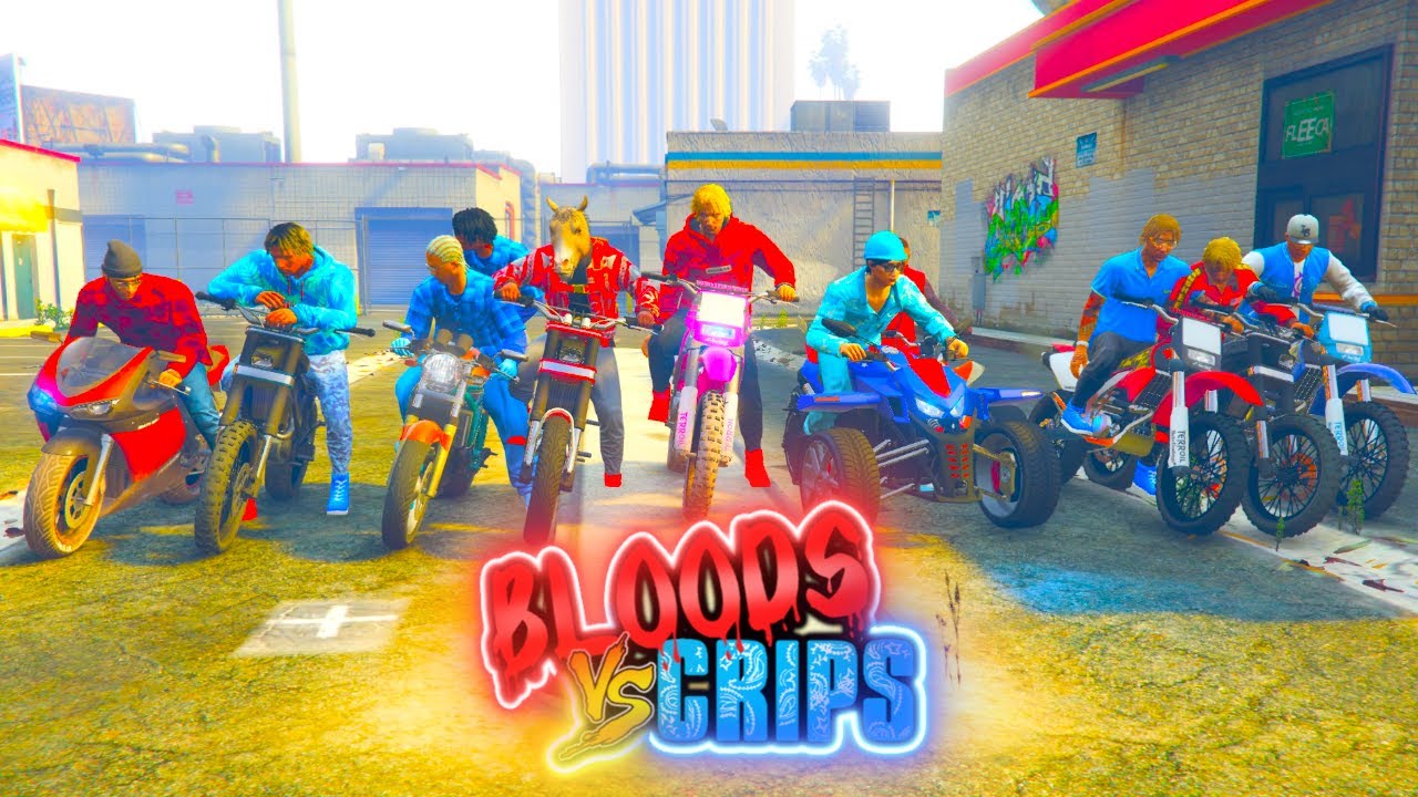 BIKE LIFE GANG CRIPS vs BLOODS "GANG WAR" - YouTube