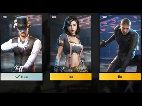 How to change Characters in PUBG mobile| Characters change in PUBG ...