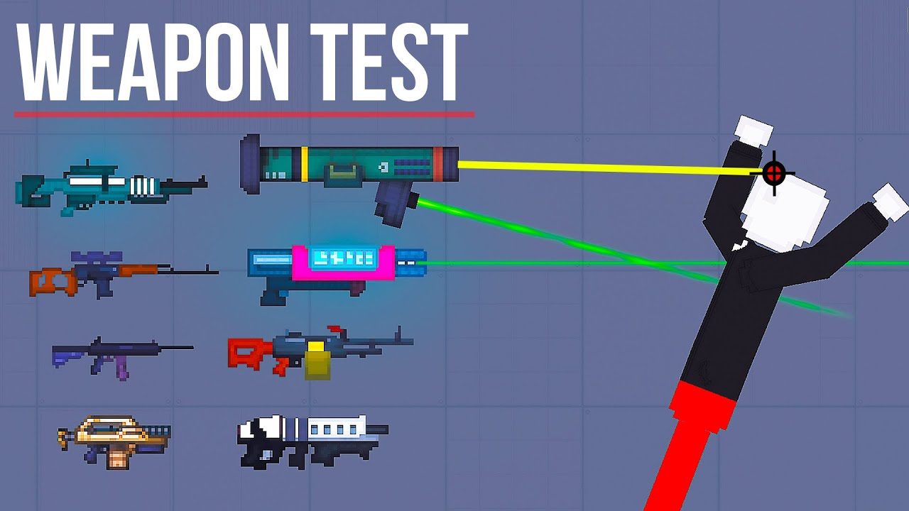 Weapon Test - People Playground 1.26 beta - YouTube