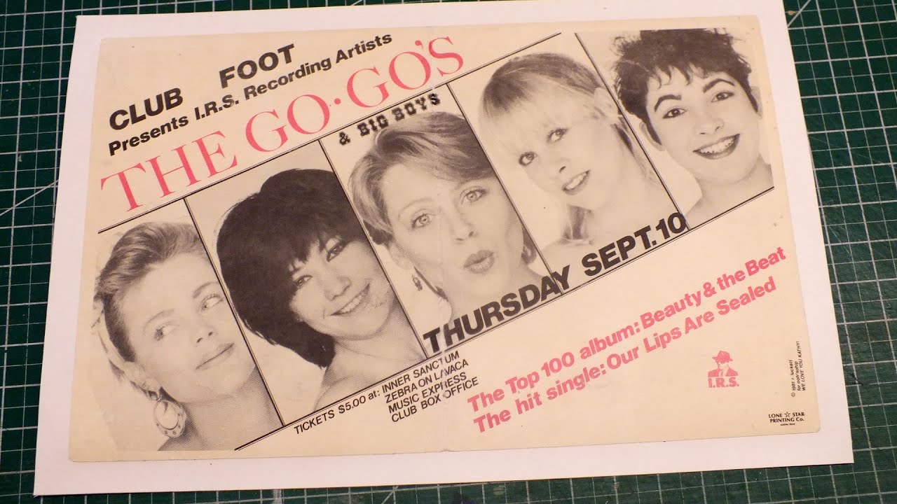 The Go-Gos - Sept 10 1980 Poster Fix - YouTube