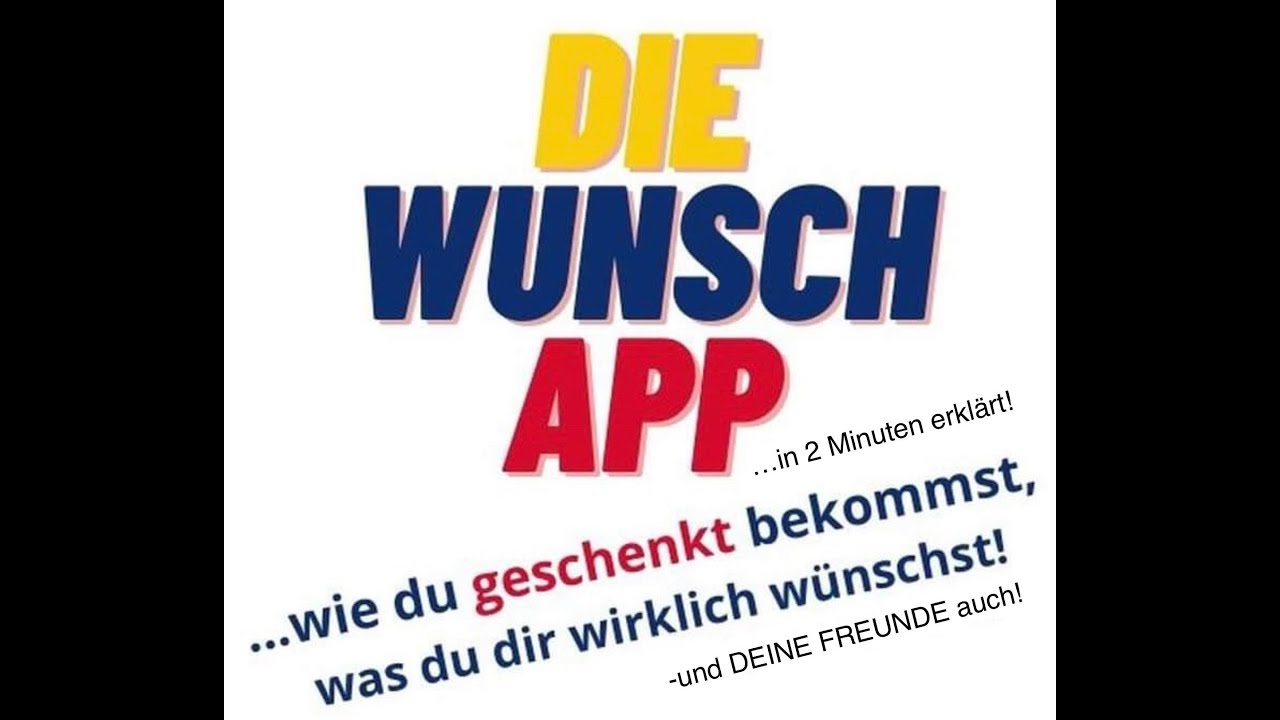 WUNSCHBOX die Wunsch-APP ...so funktioniert wünschen! - YouTube