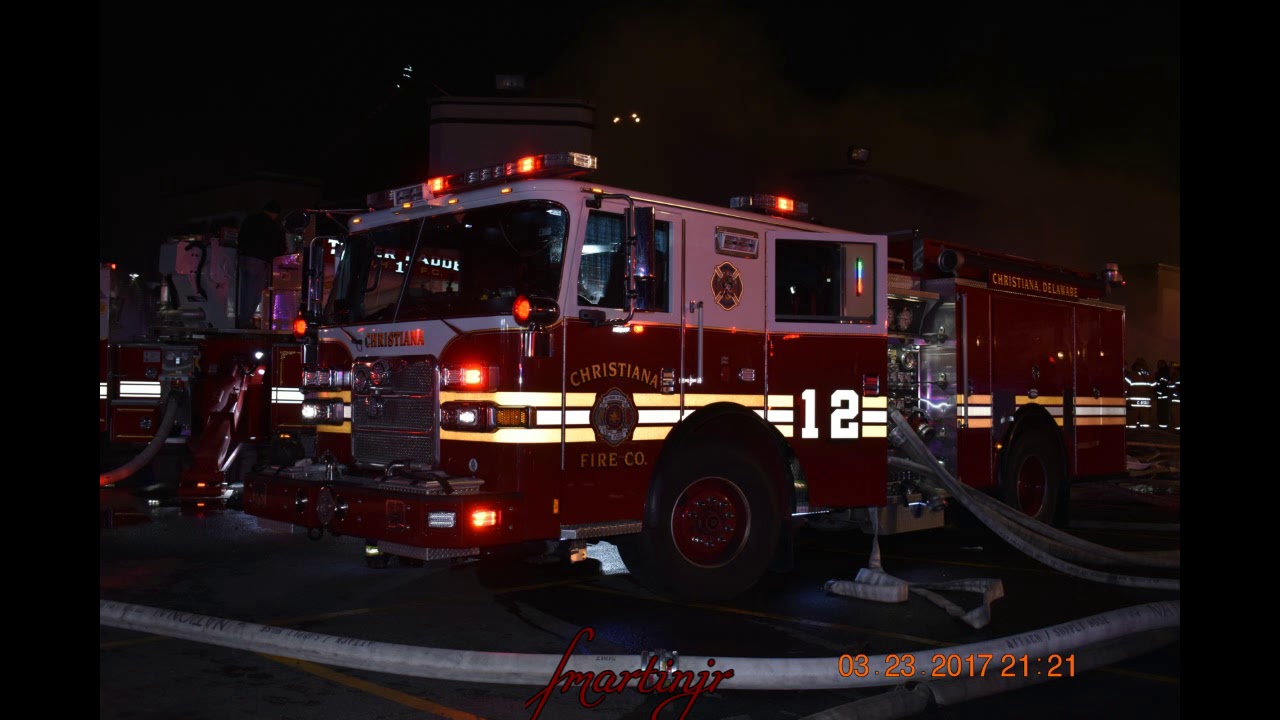 Multi alarm commercial structure Fire New Castle,Delaware 3 23 18 - YouTube