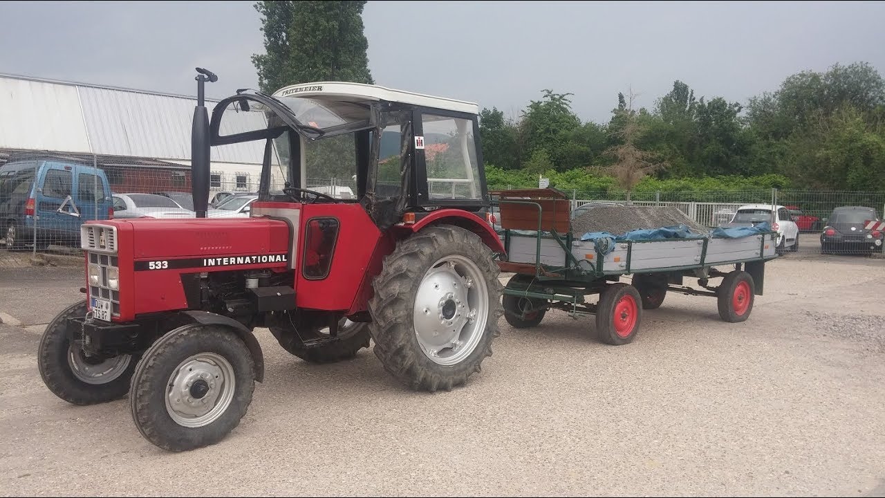 IHC 533 mit 3,2t Splitt | Vollgas den Berg rauf | Sound - YouTube