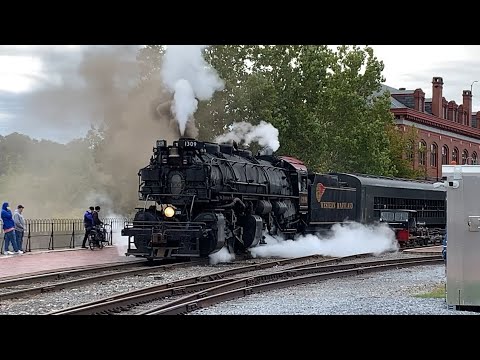 BEST CATCH EVER! Western Maryland Scenic Railroad (WMSR) Ex- C&O 2-6-6 ...