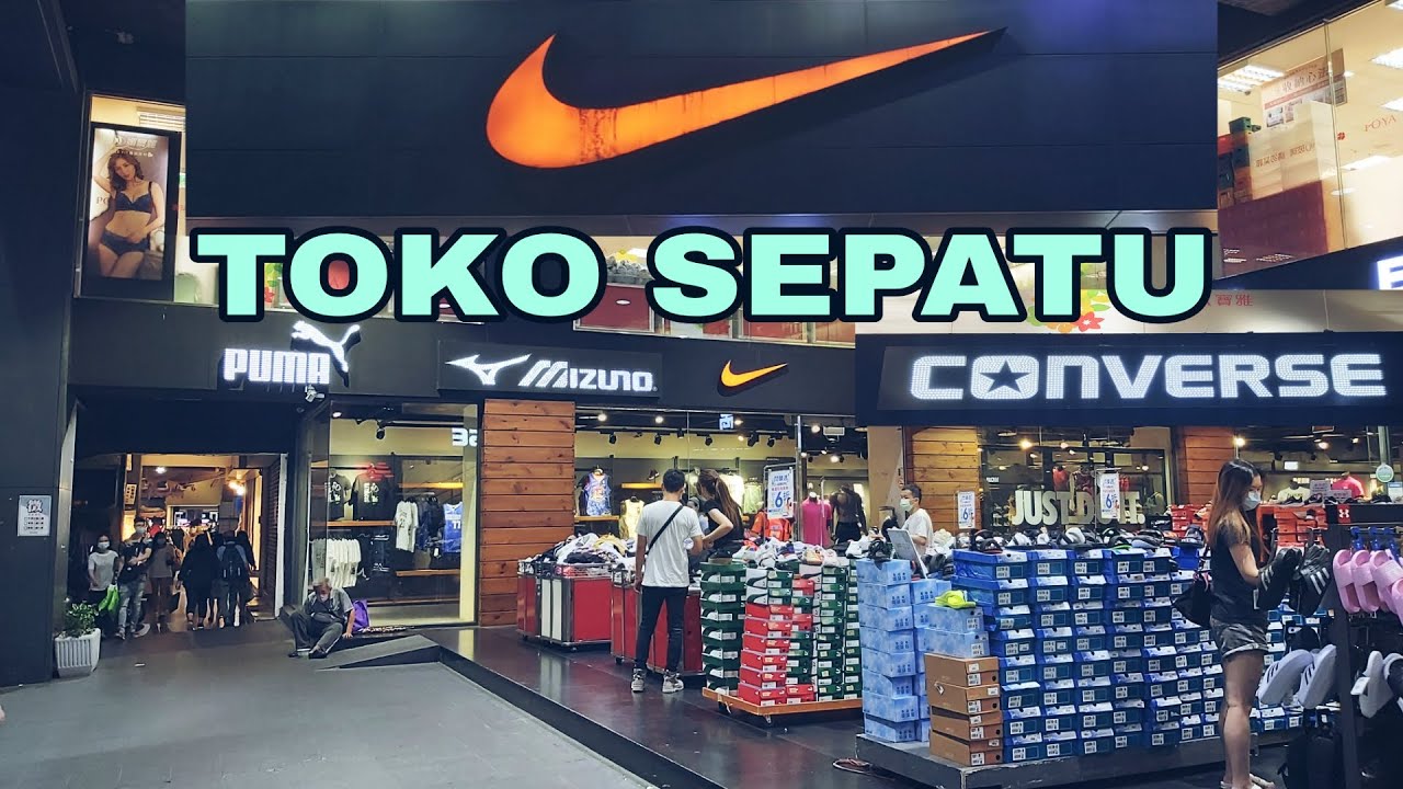 TOKO SEPATU MEREK NIKE ADIDAS PUMA DLL - YouTube